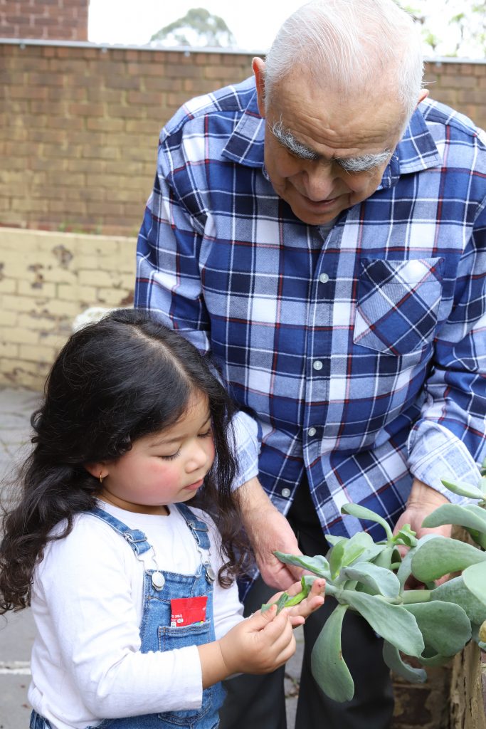 Residents and children play together to bridge the generation gap ...